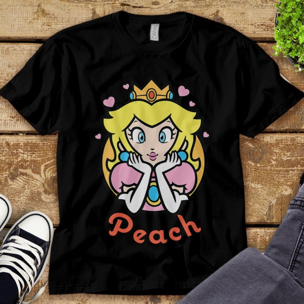 Nintendo Super Mario Princess Peach Portrait Graphic … - Gem